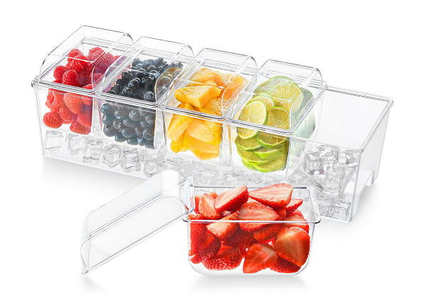Ice Chilled Condiment Caddy with 5 Containers — Off The Back