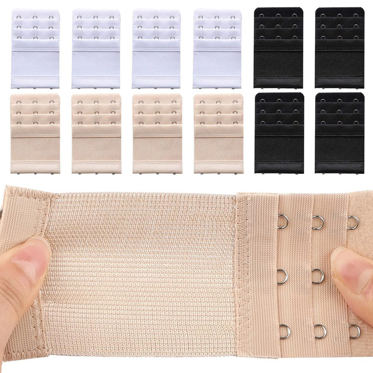 12PCS Adjustable Bra Extenders for Plus Size - 3 Hooks — Off The Back