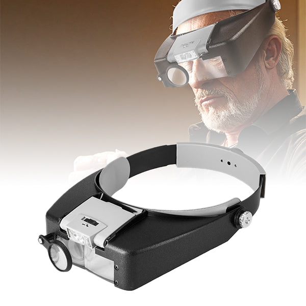 Head Mounted Magnifying Glass with LED Light — Off The Back
