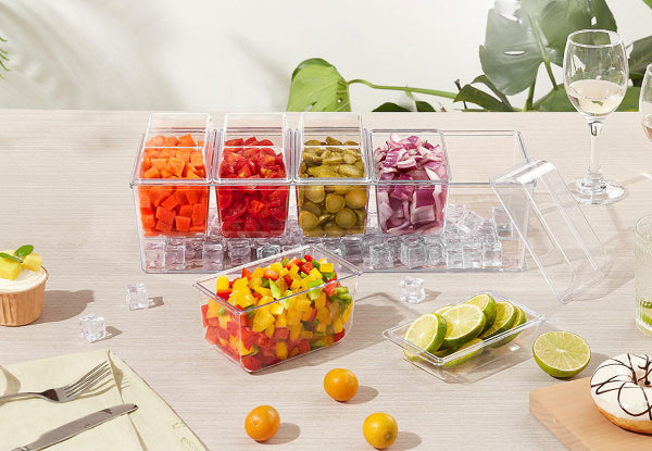 Ice Chilled Condiment Caddy with 5 Containers — Off The Back