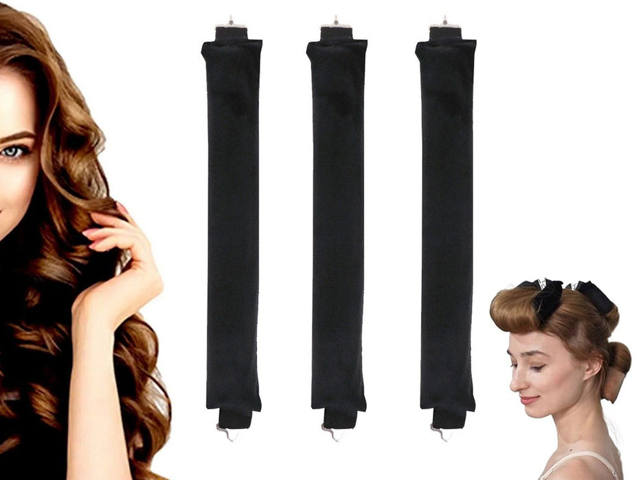 Heatless Hair Curling Rod Headband -3Pcs — Off The Back