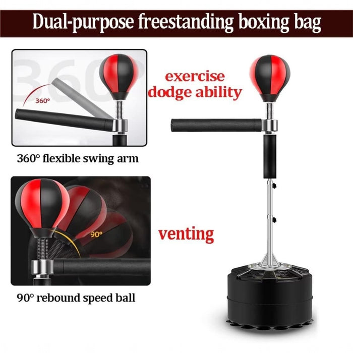 Freestanding Boxing Reflex Ball with Rotating Arm — Off The Back