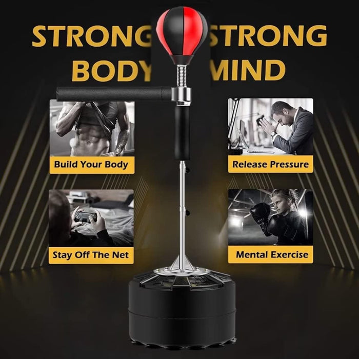 Freestanding Boxing Reflex Ball with Rotating Arm — Off The Back