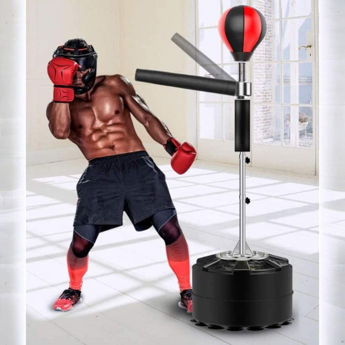 Freestanding Boxing Reflex Ball with Rotating Arm — Off The Back