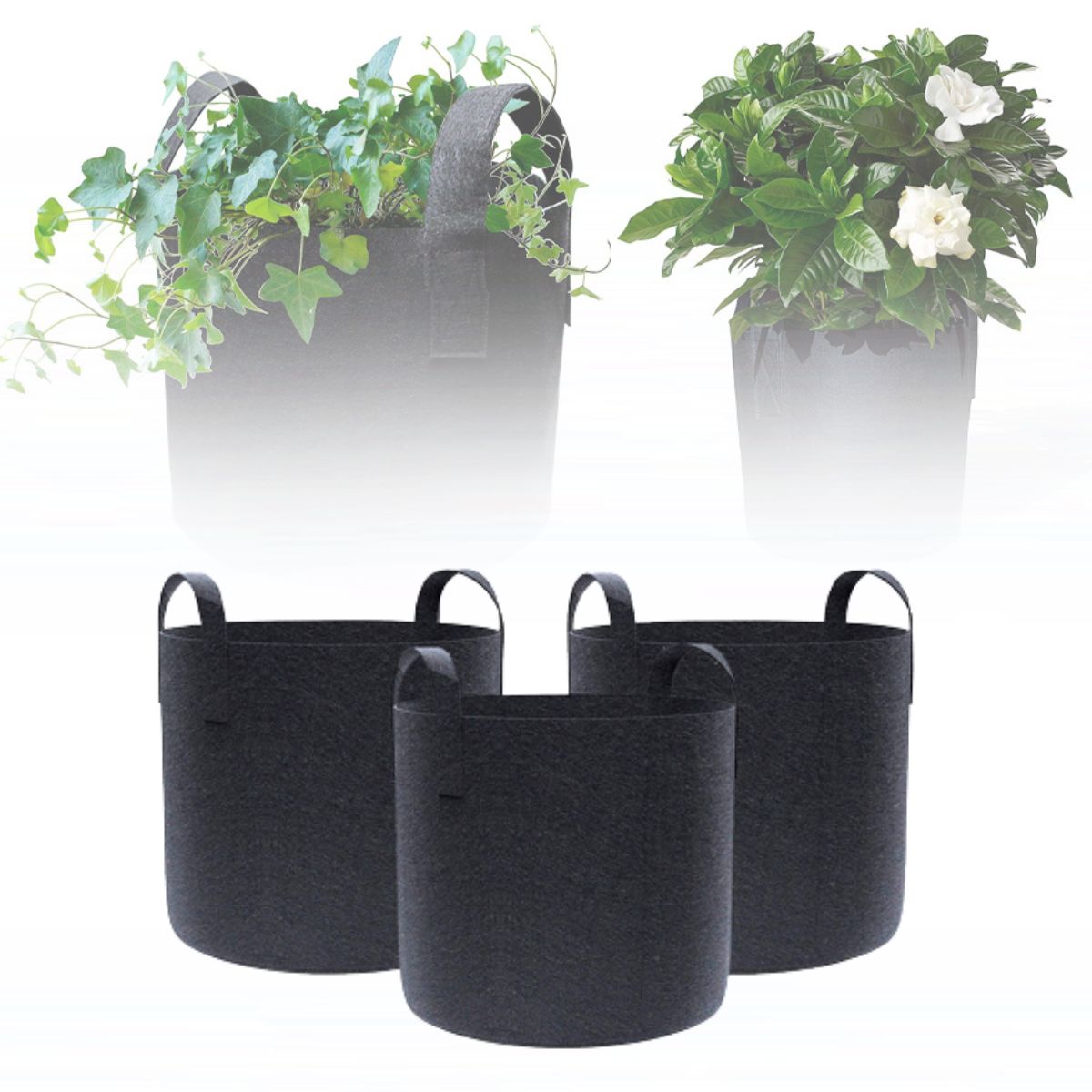 Garden Plant Fabric Grow Bags 3 Pack — Off The Back
