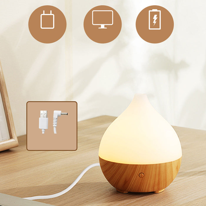 USB Interface Wood Grain Indoor Essential Oil Diffuser — Off The Back