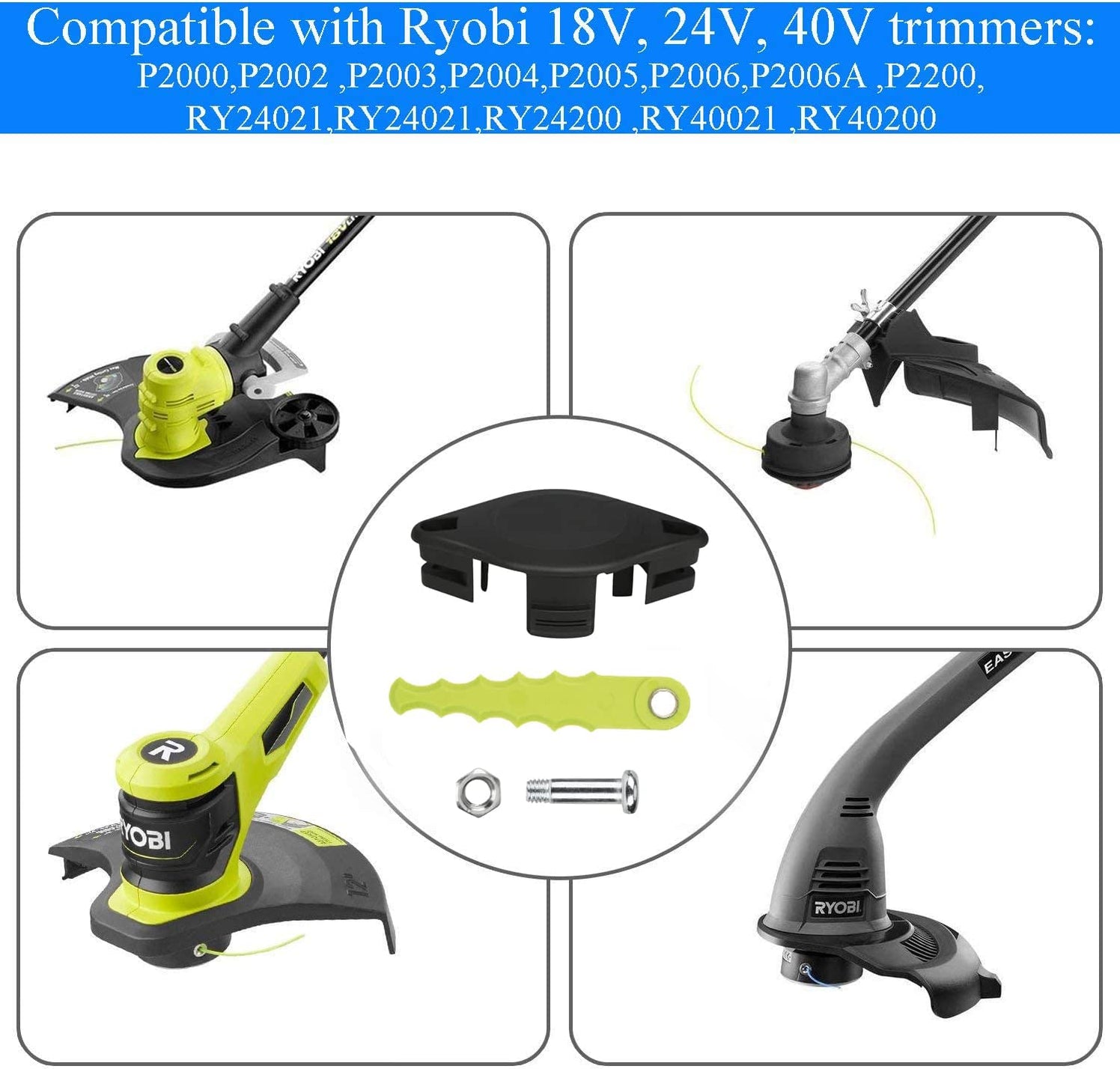 Weed Eater Bladed Head Set - Compatible With Ryobi Trimer — Off The Back