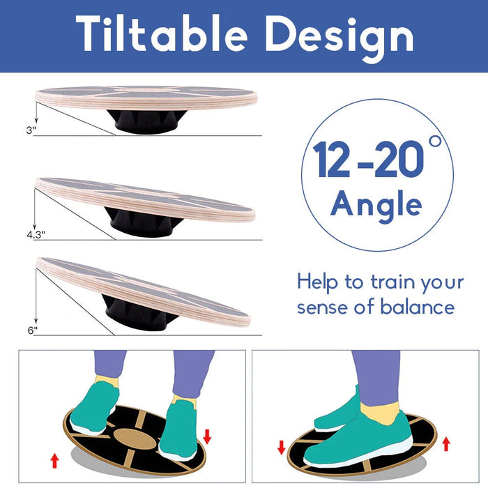 Wooden Fitness Balance Board — Off The Back