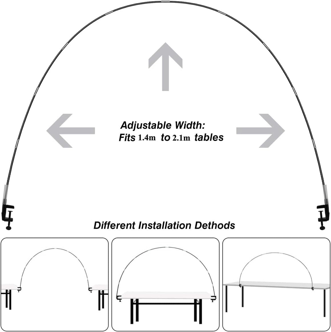 Adjustable Table Balloon Arch Holder Kit — Off The Back