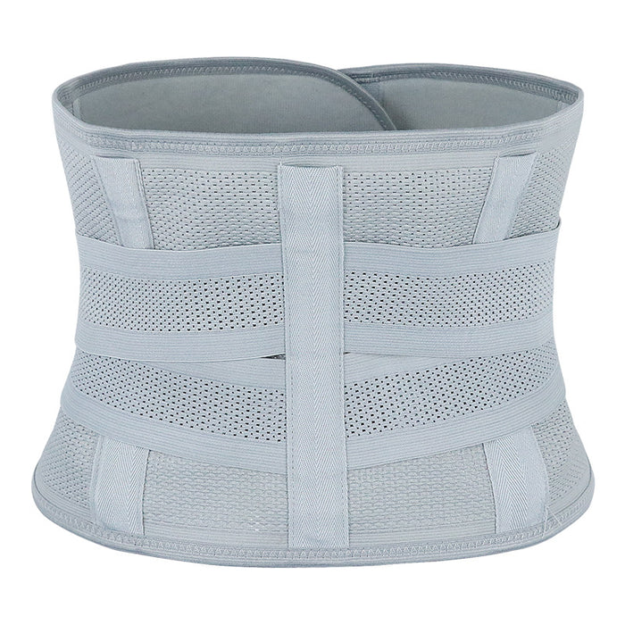 Adjustable Breathable Lumbar Back Brace Gray Xxl — Off The Back
